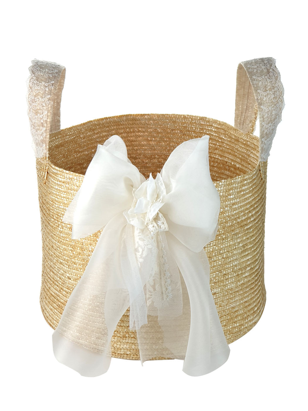 PALMER Handmade baptism basket with lace | Designer’s Cat